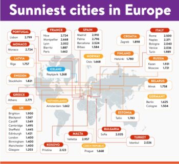 Sunniest Counties In Ireland [Map]