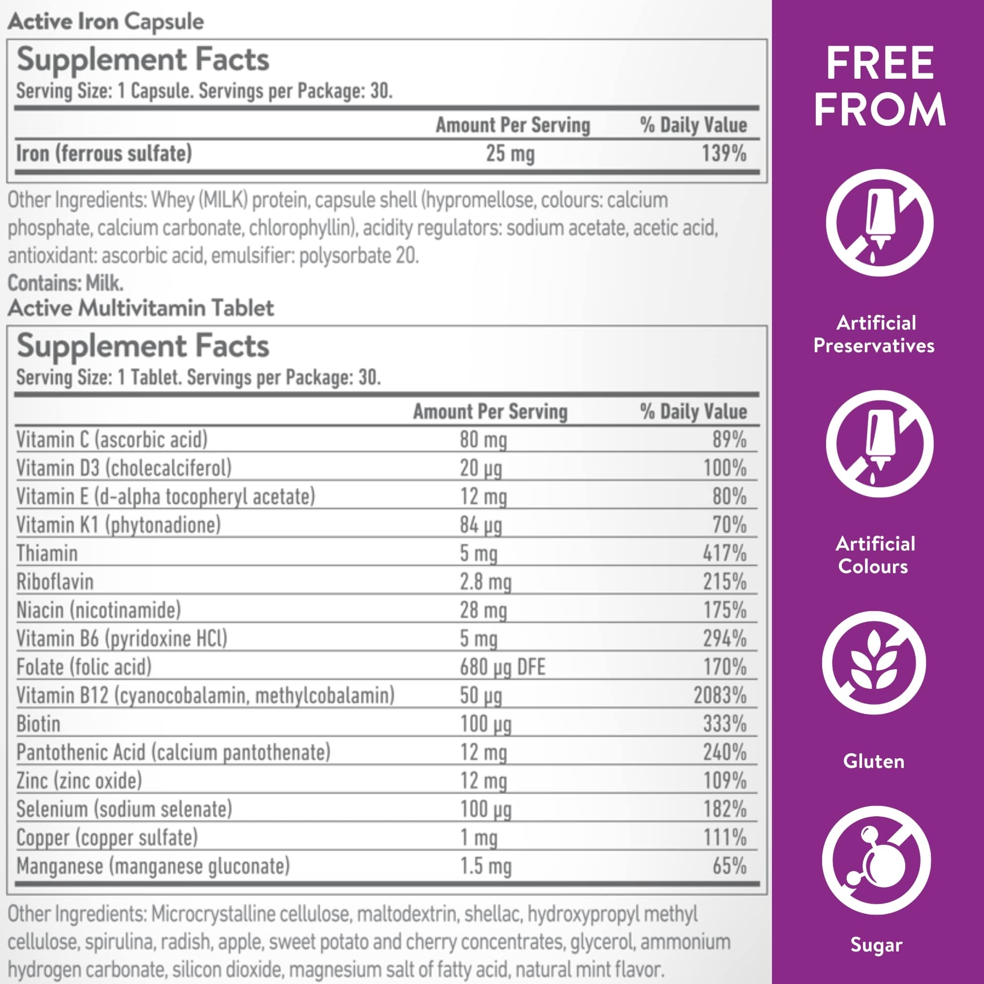 Buy Active Iron Women - Iron Supplement & Multivitamin for Women