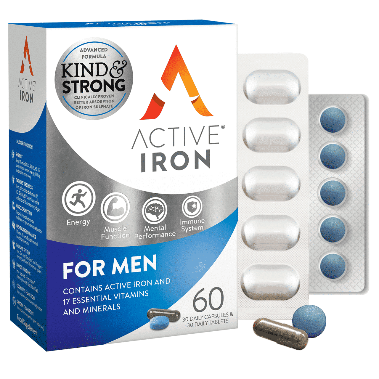 Active Iron 14MG - 30 Capsules | Strong & Gentle Iron
