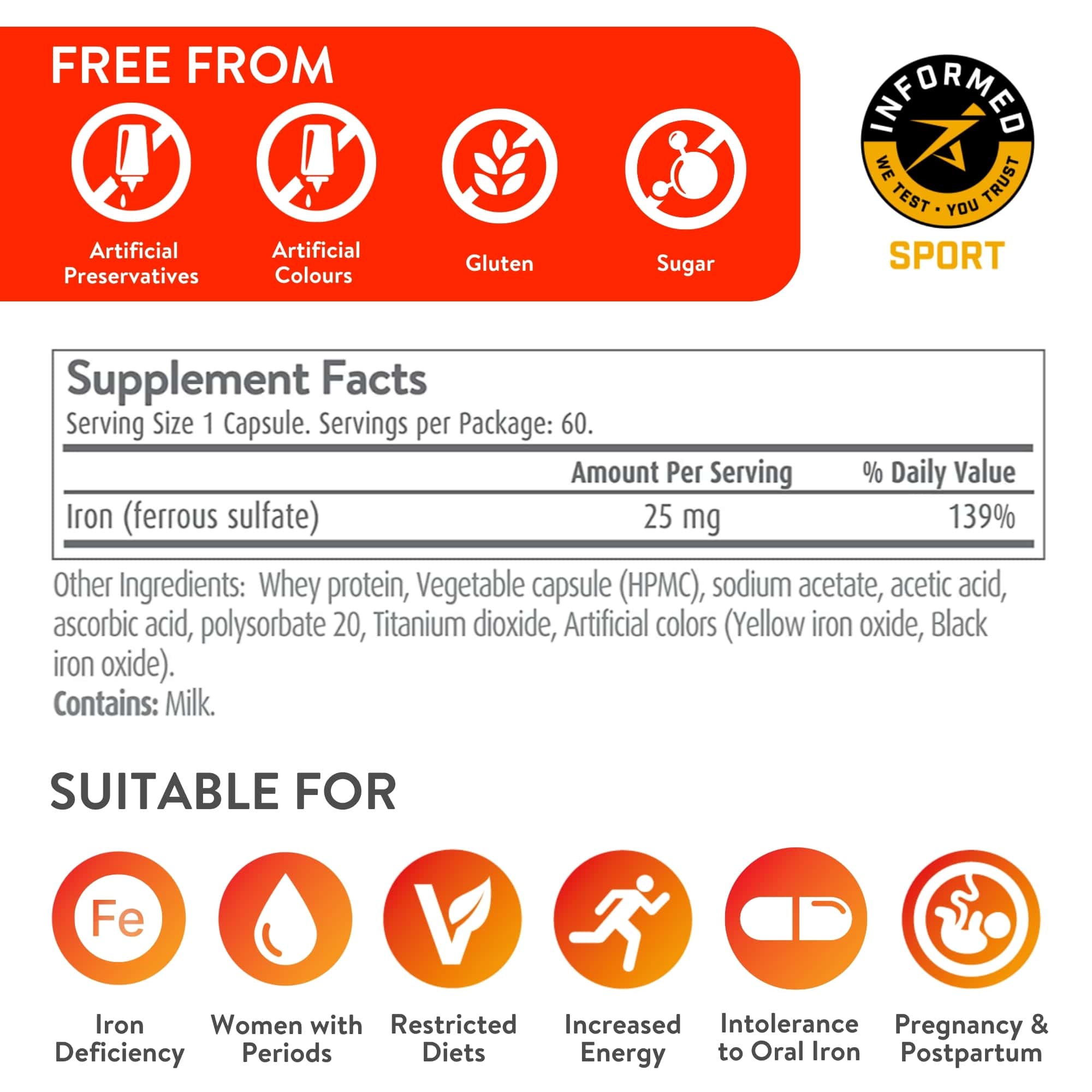 Buy Active Iron 25mg- Strong & Gentle Iron Supplements | Active Iron